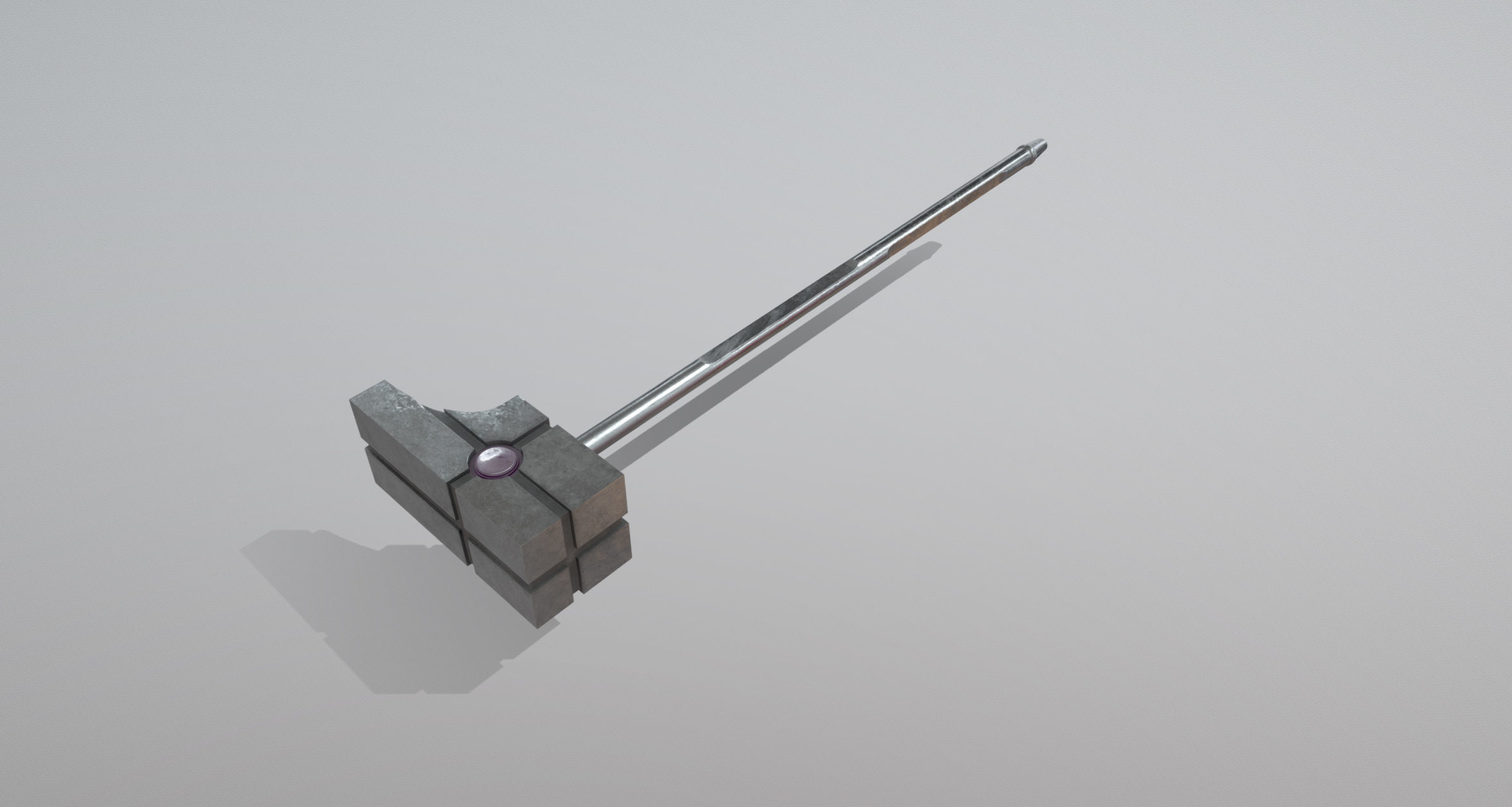 Big hammer Kree Universal Weapon LowPoly Game ready Free free VR / AR ...