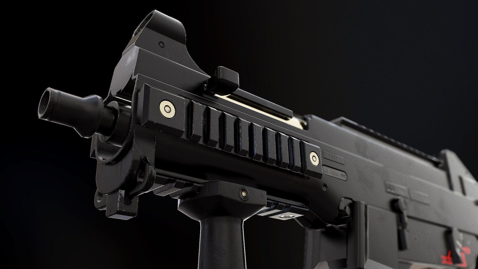 3D model UMP - Model and Textures VR / AR / low-poly | CGTrader