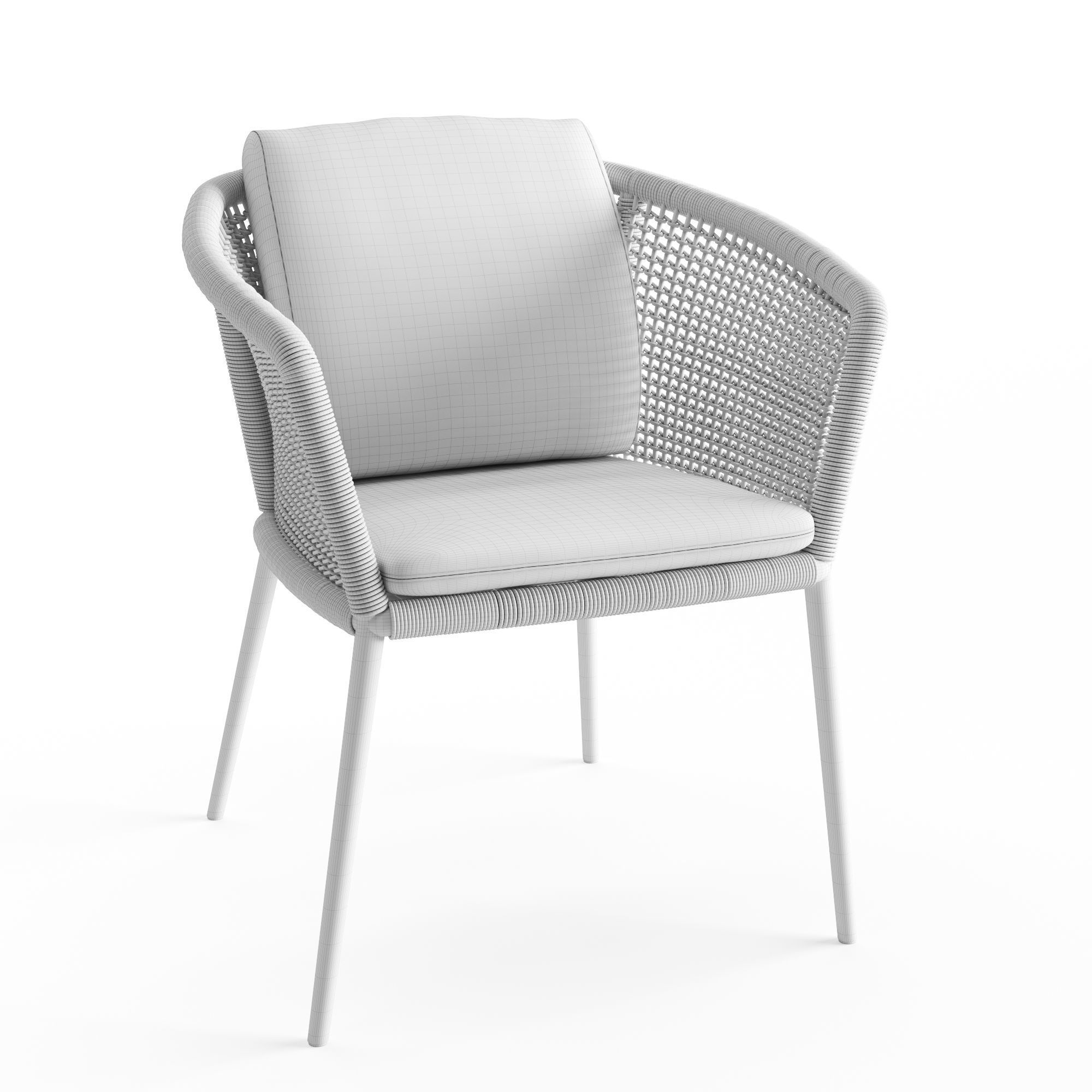 Knot Armchair Janus 3D model | CGTrader