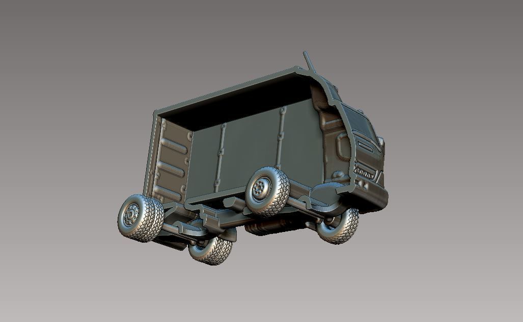 Mitsubishi Box Truck 3D model 3D printable | CGTrader