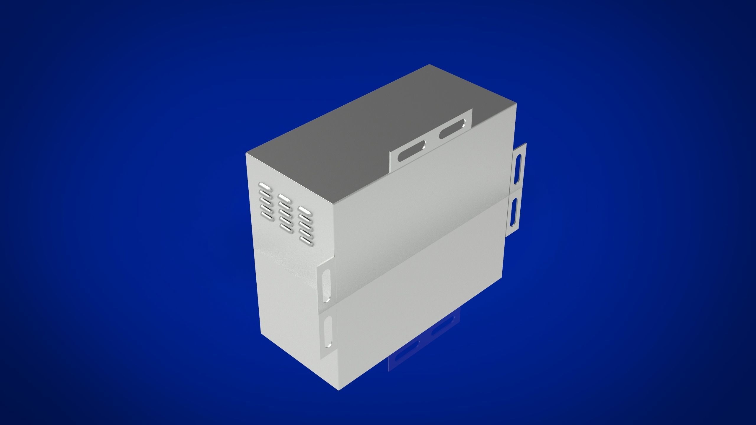 Metal Battery Box 3D model | CGTrader