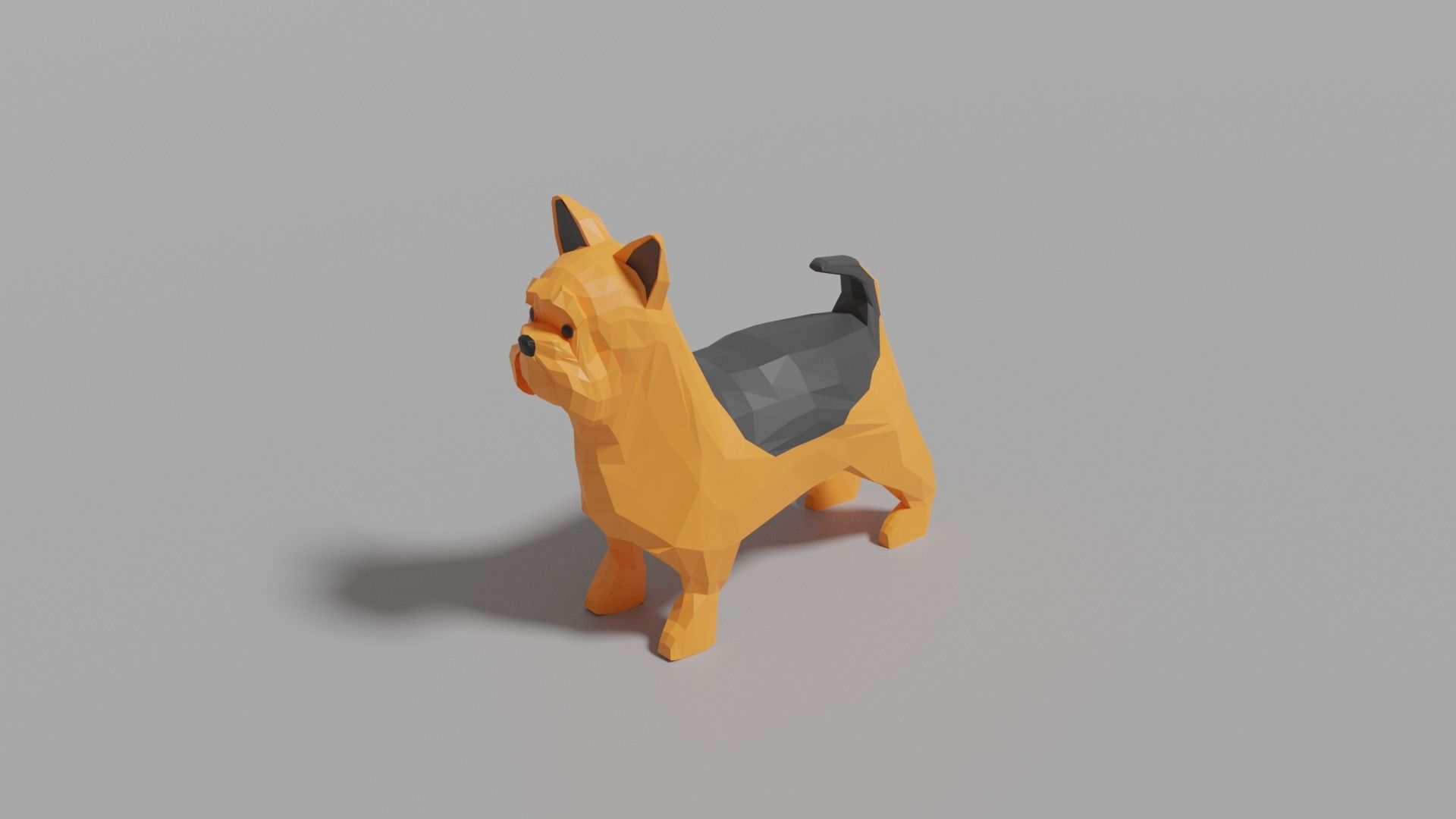 3D model Cartoon Yorkshire Terrier VR / AR / low-poly | CGTrader