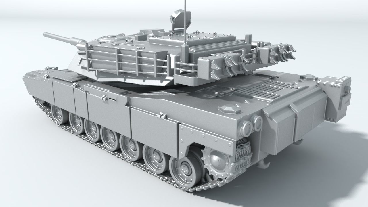 Tank ABRAMS for 3Dprint 3D model 3D printable | CGTrader