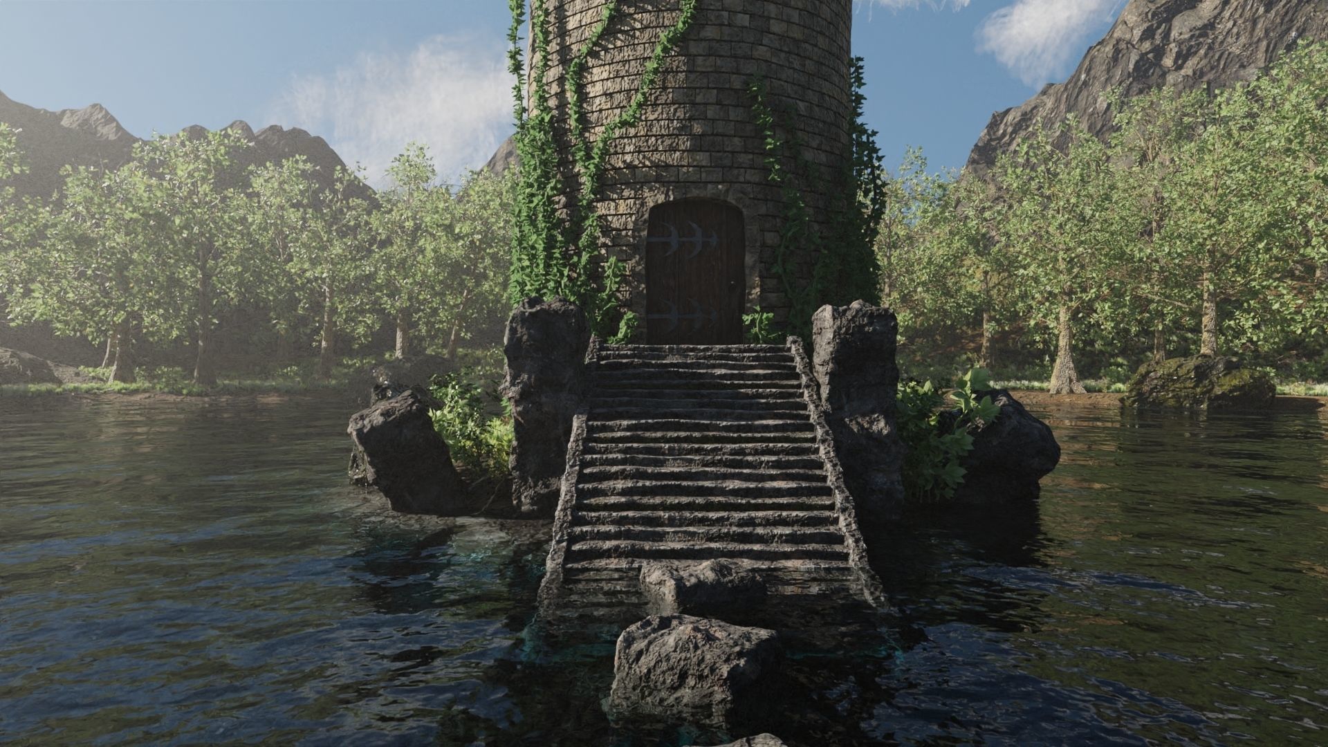 Tower Scene 3D model | CGTrader