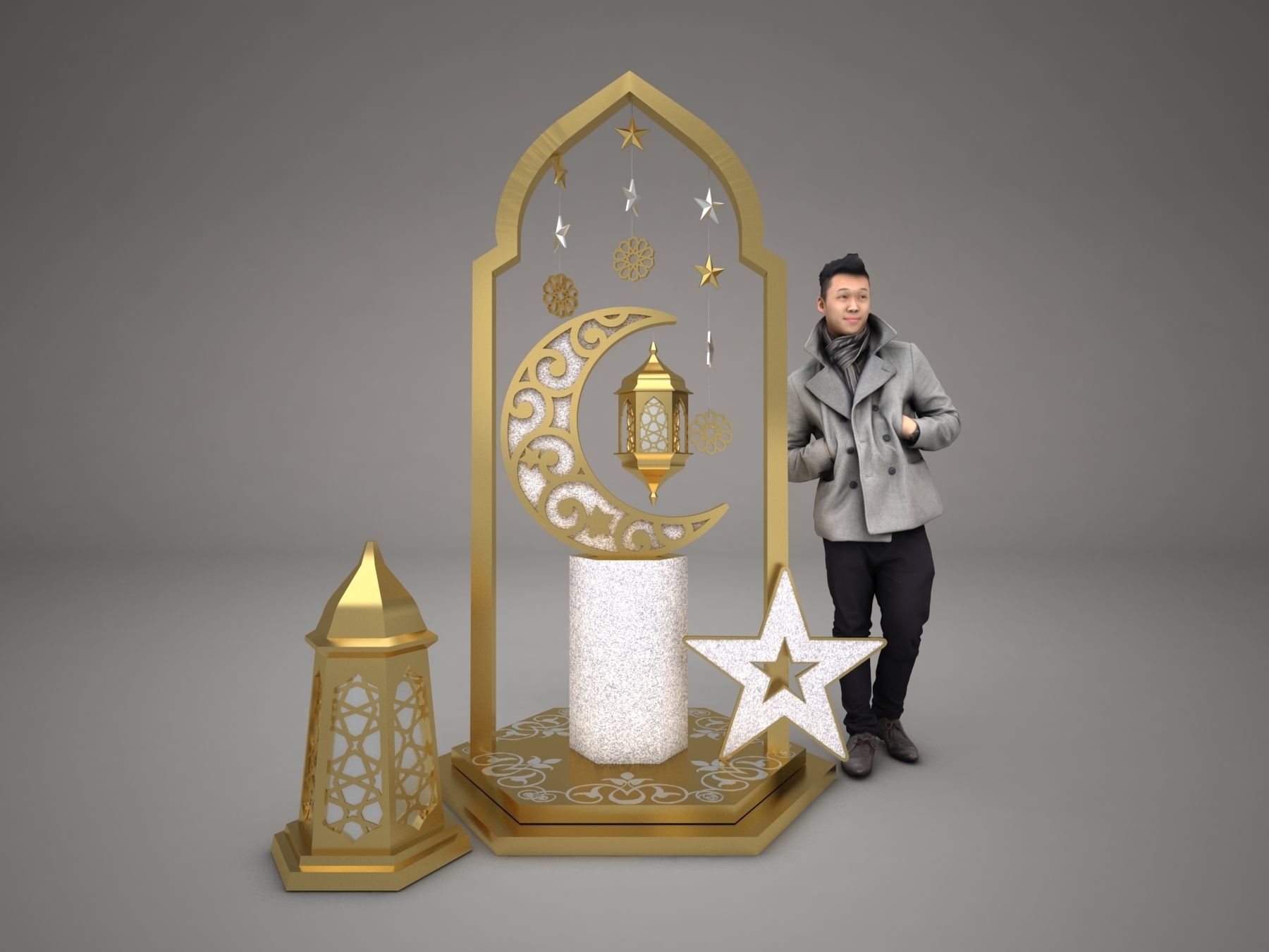 Ramadan and Eid decoration 3D model | CGTrader