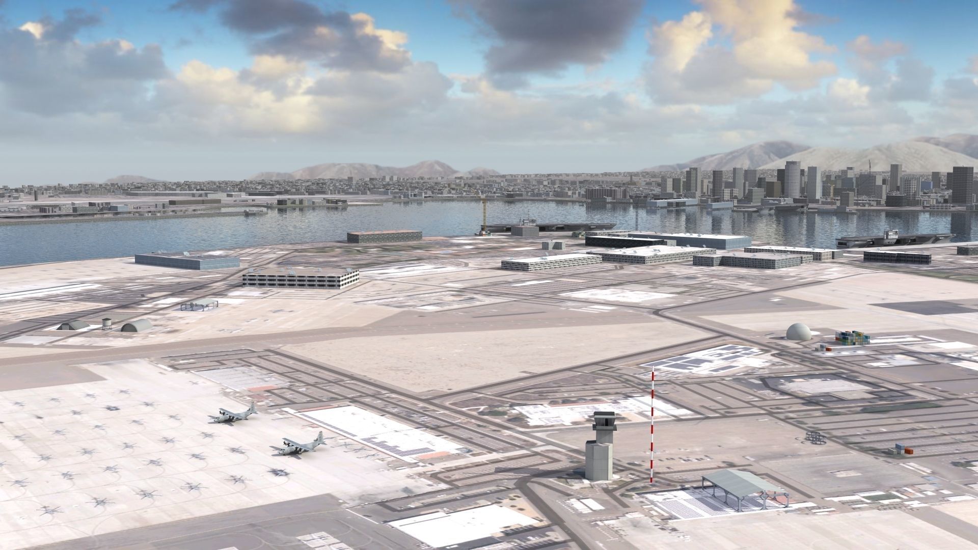 3D model Military Naval Base VR / AR / low-poly | CGTrader