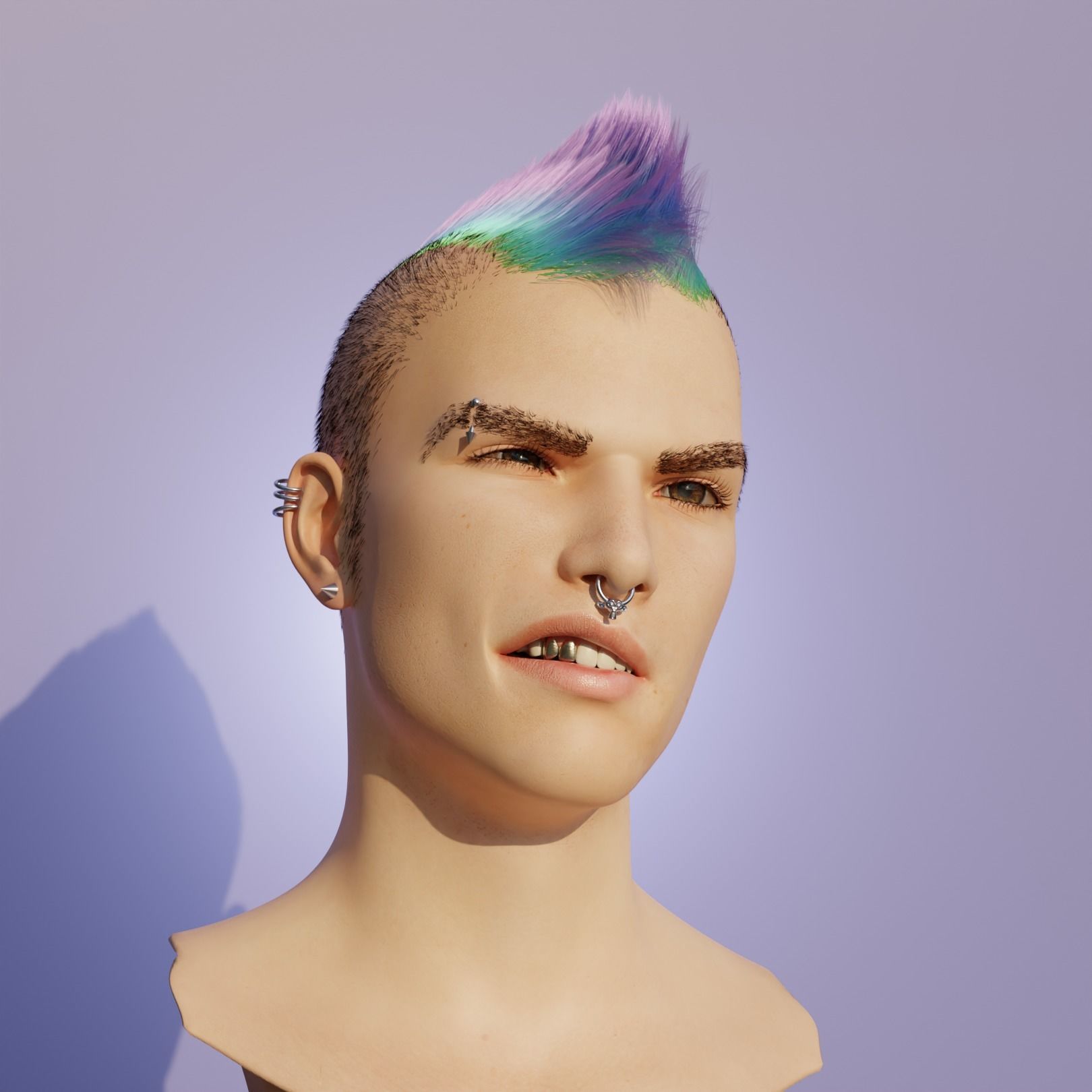 Human Head Mesh free 3D model | CGTrader