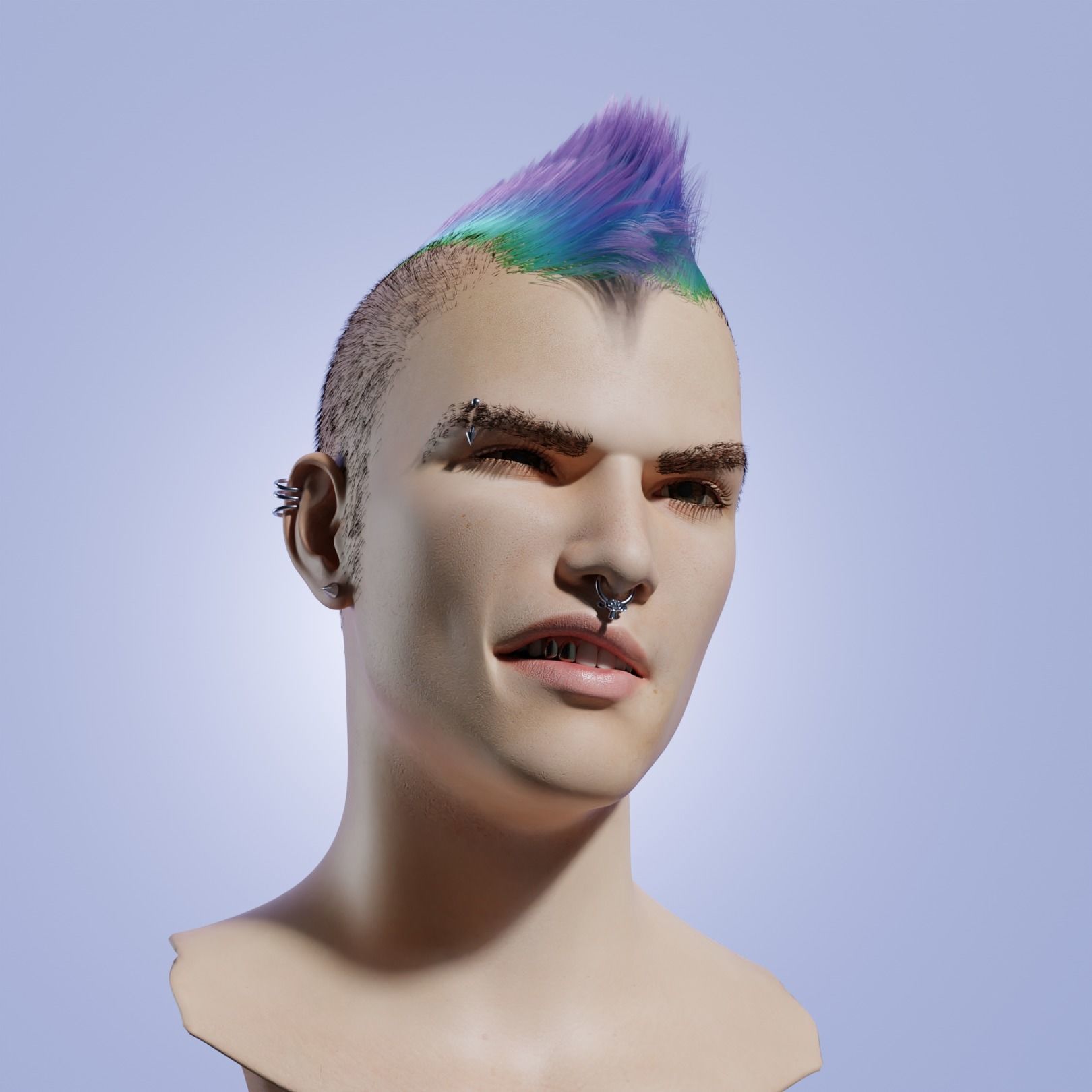 Human Head Mesh free 3D model | CGTrader