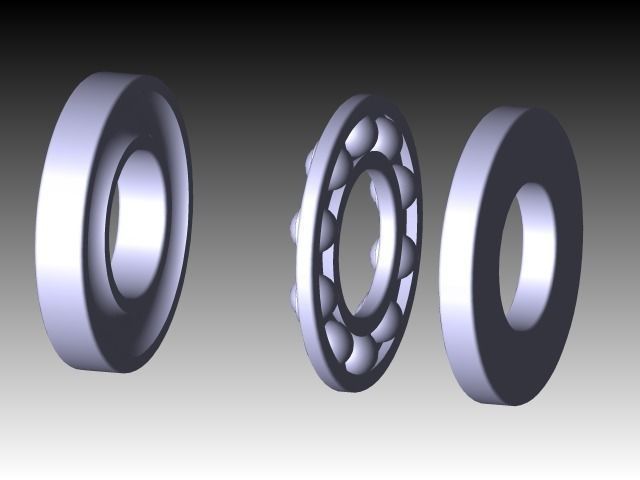 axial bearings free 3D model | CGTrader