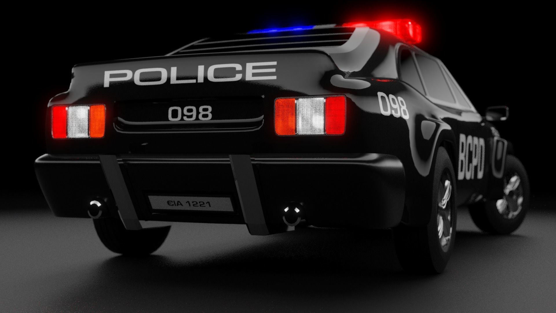 3D model Police Car VR / AR / low-poly | CGTrader