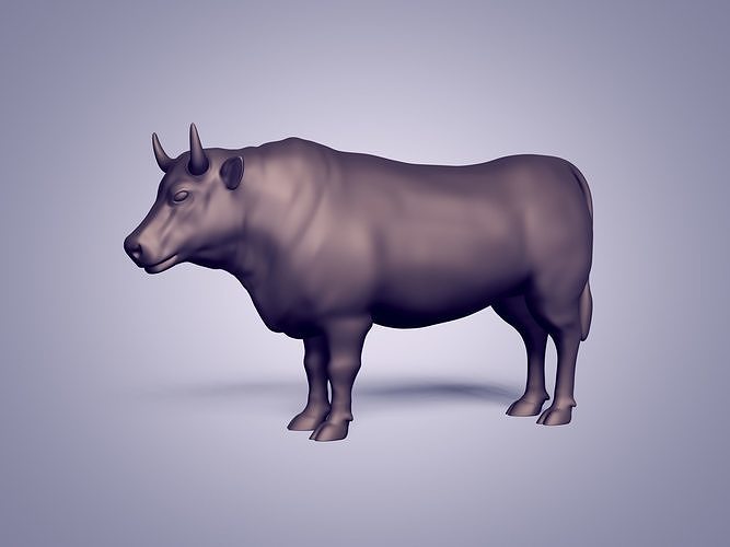 3D model Bull Statue VR / AR / low-poly | CGTrader