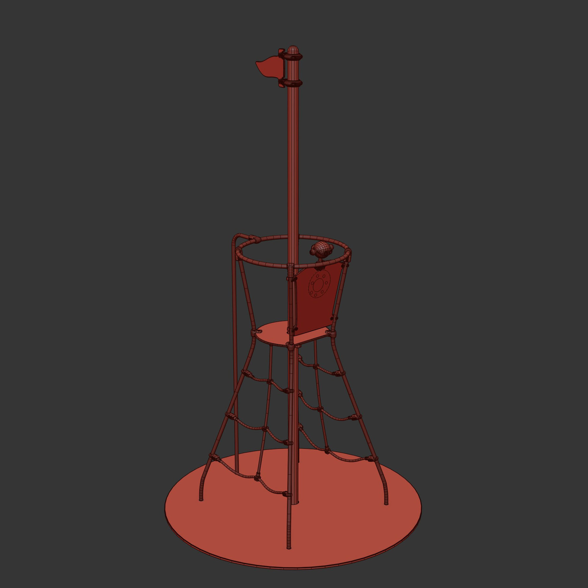 kids playground THE LOOK-OUT POST JMA-0516 3D model | CGTrader