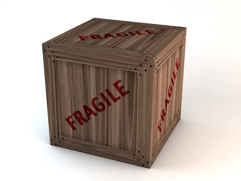 3D model Fragile Wooden Crates Pack VR / AR / low-poly | CGTrader