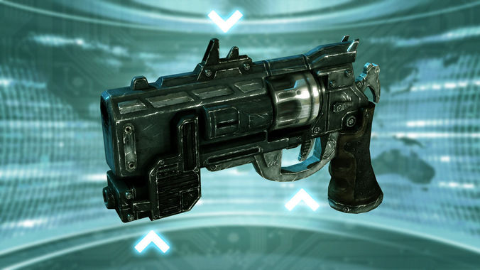 3D model Futuristic Revolver VR / AR / low-poly | CGTrader