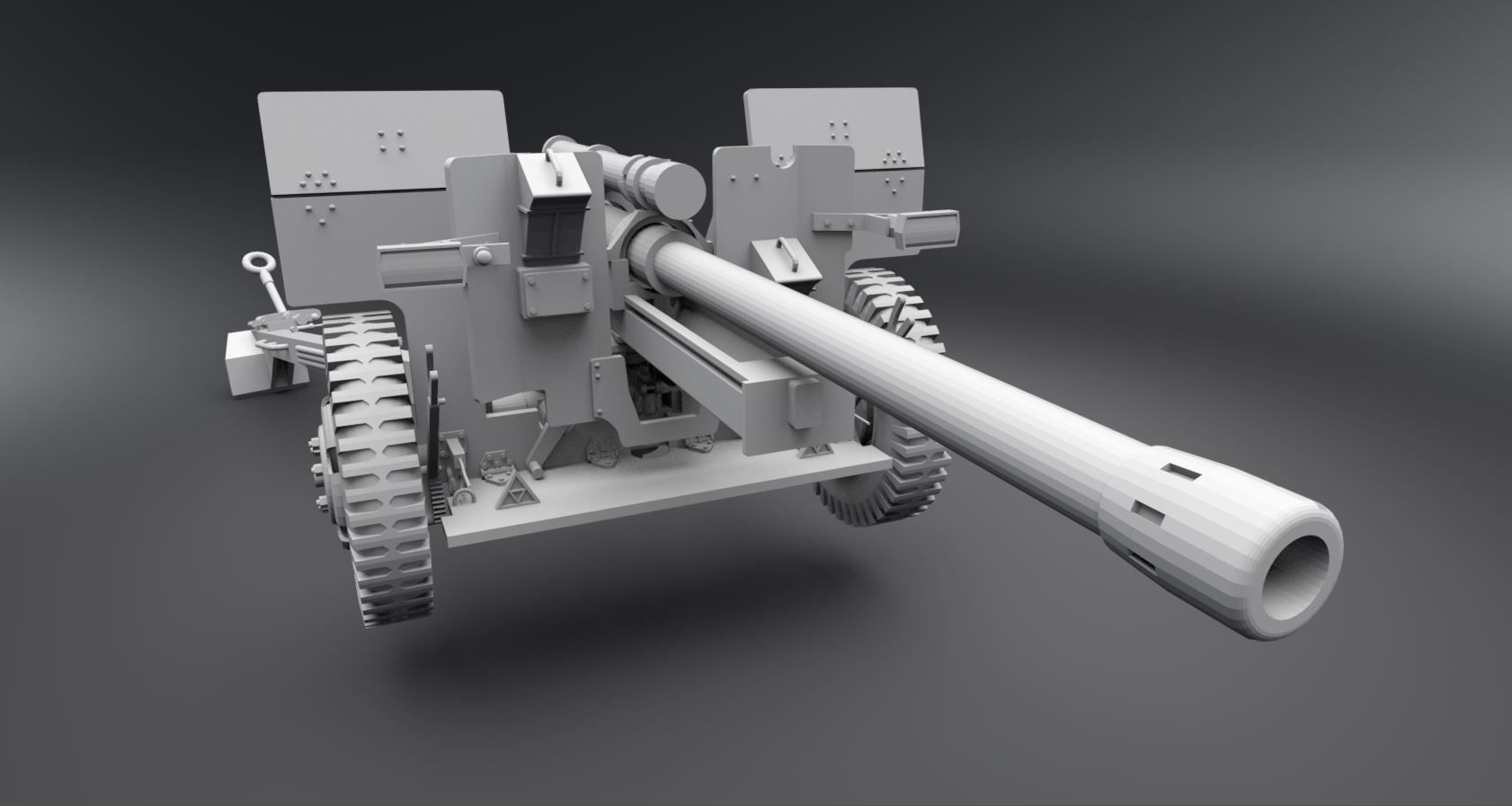 M101 Articulated Scale model 3D model 3D printable | CGTrader