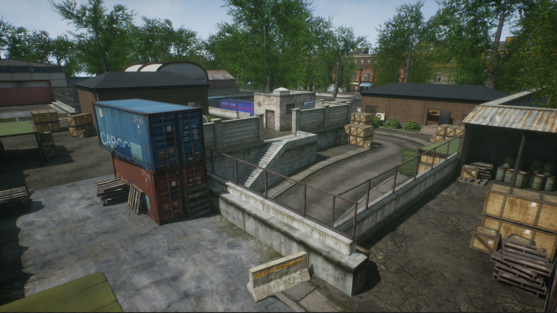 3D model FPS Mobile Game Map v3 with assets VR / AR / low-poly | CGTrader