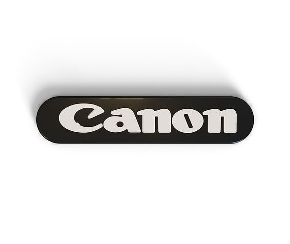 Canon sign 3D model 3D printable | CGTrader