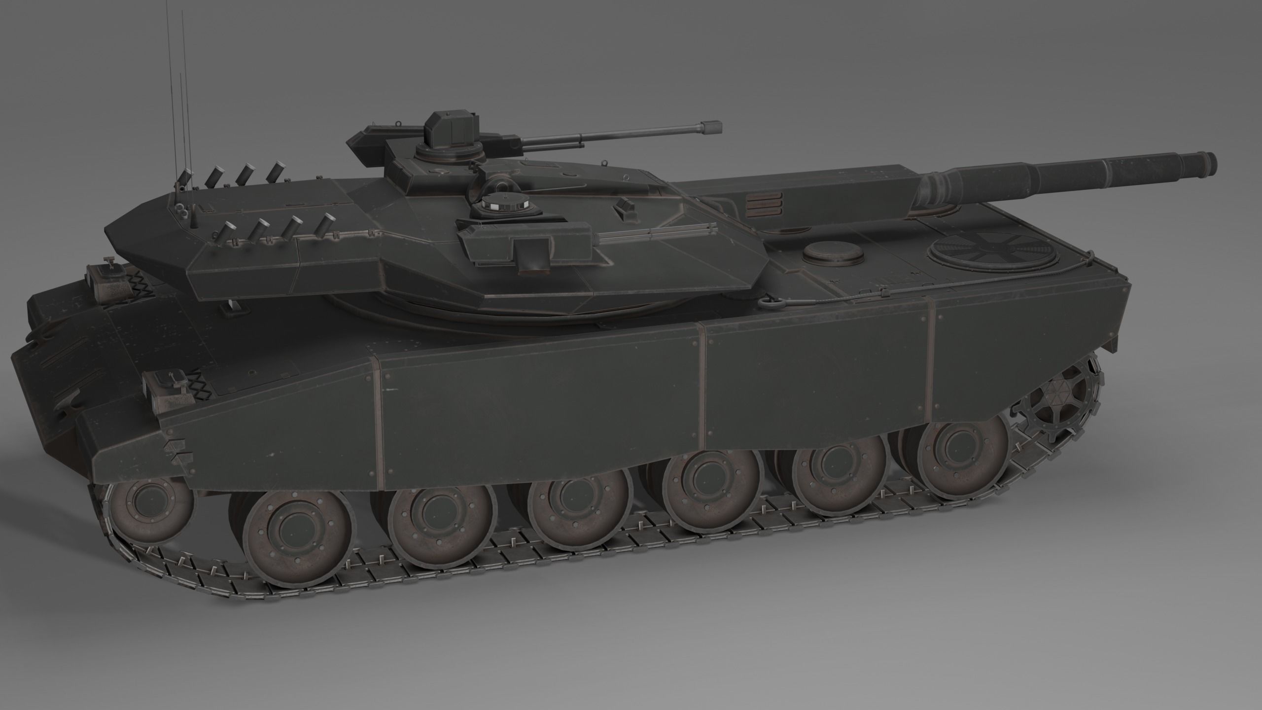 3D model Modern MBT T-118 Jaguar VR / AR / low-poly | CGTrader