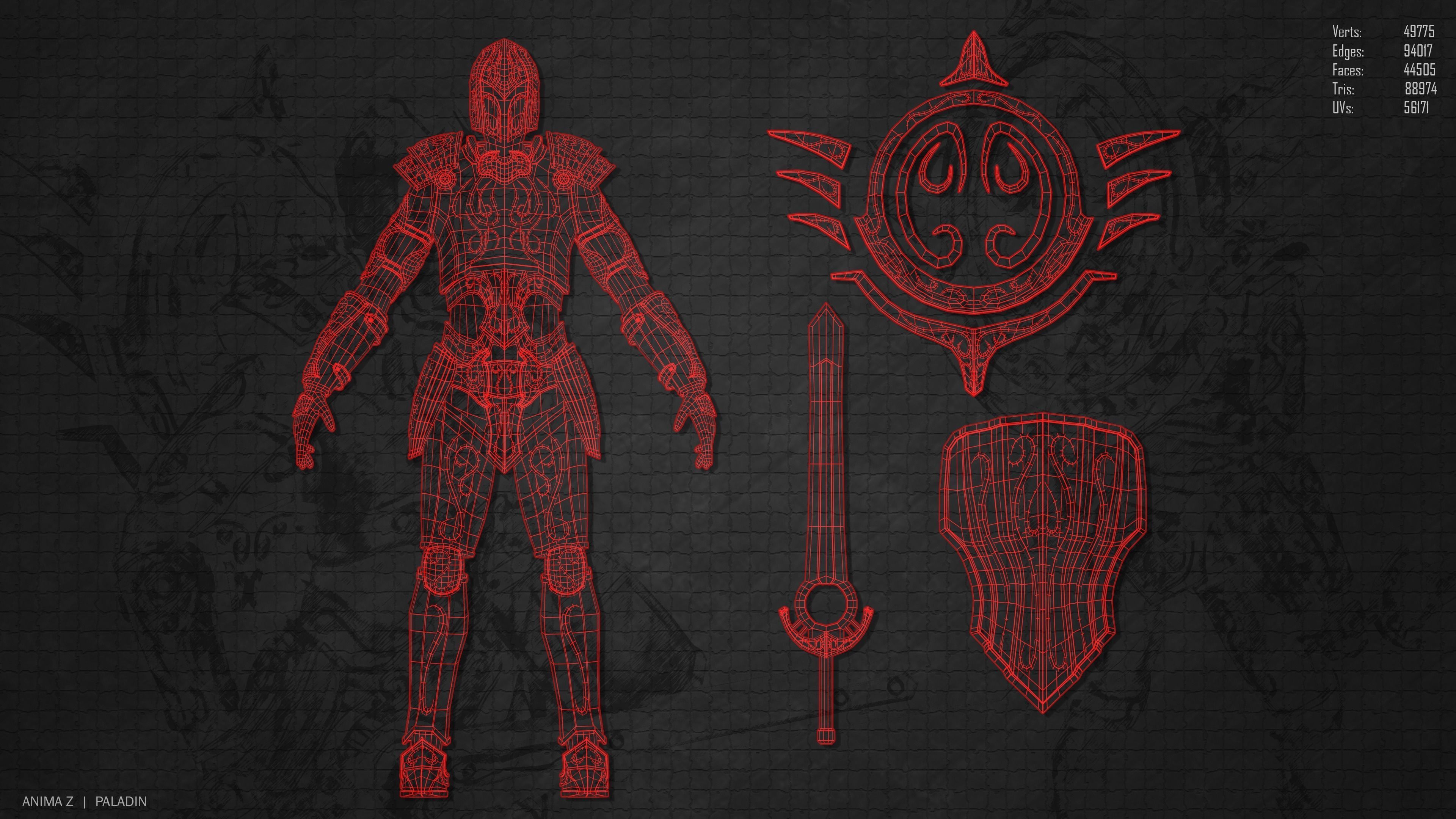 3D model Paladin VR / AR / low-poly | CGTrader