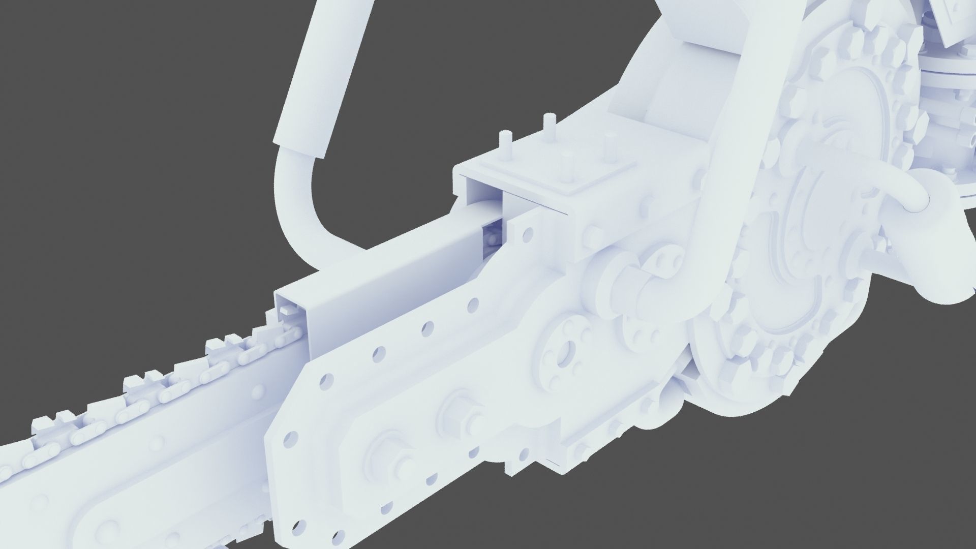 Steam ChainSaw 3D model | CGTrader