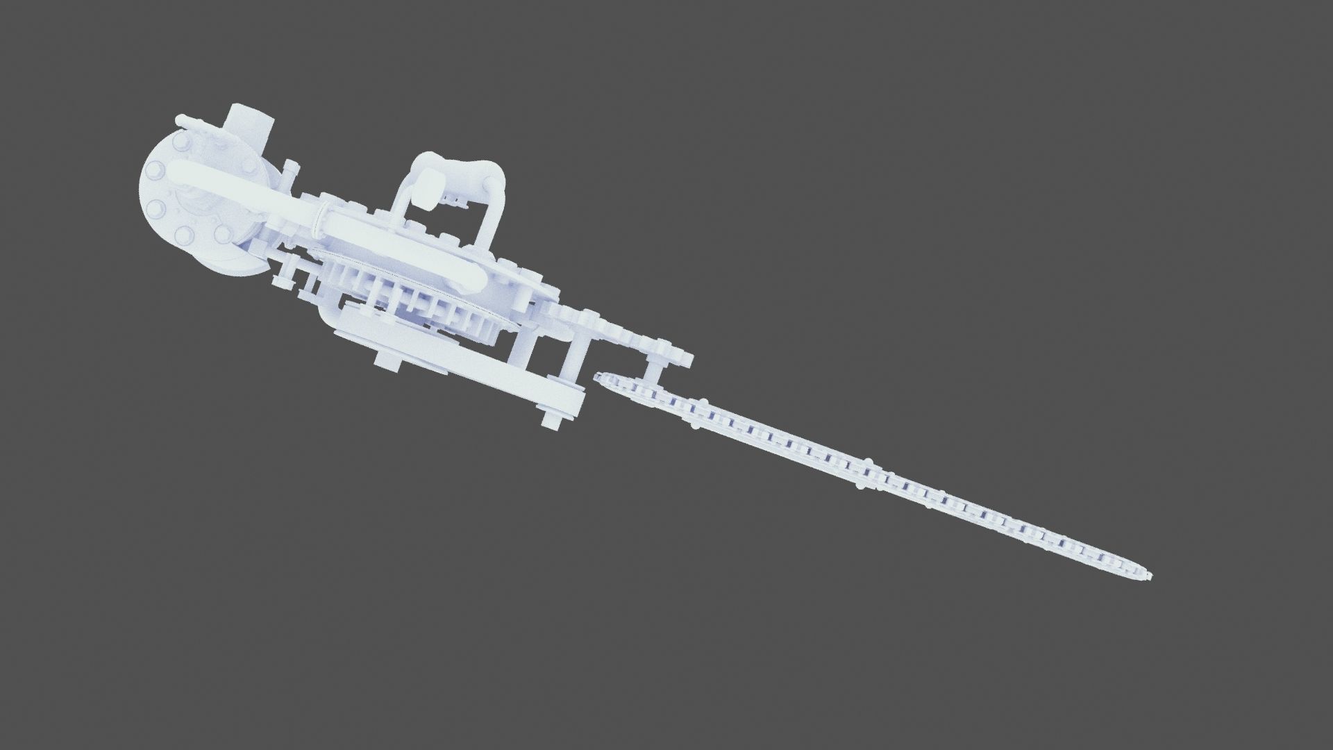 Steam ChainSaw 3D model | CGTrader