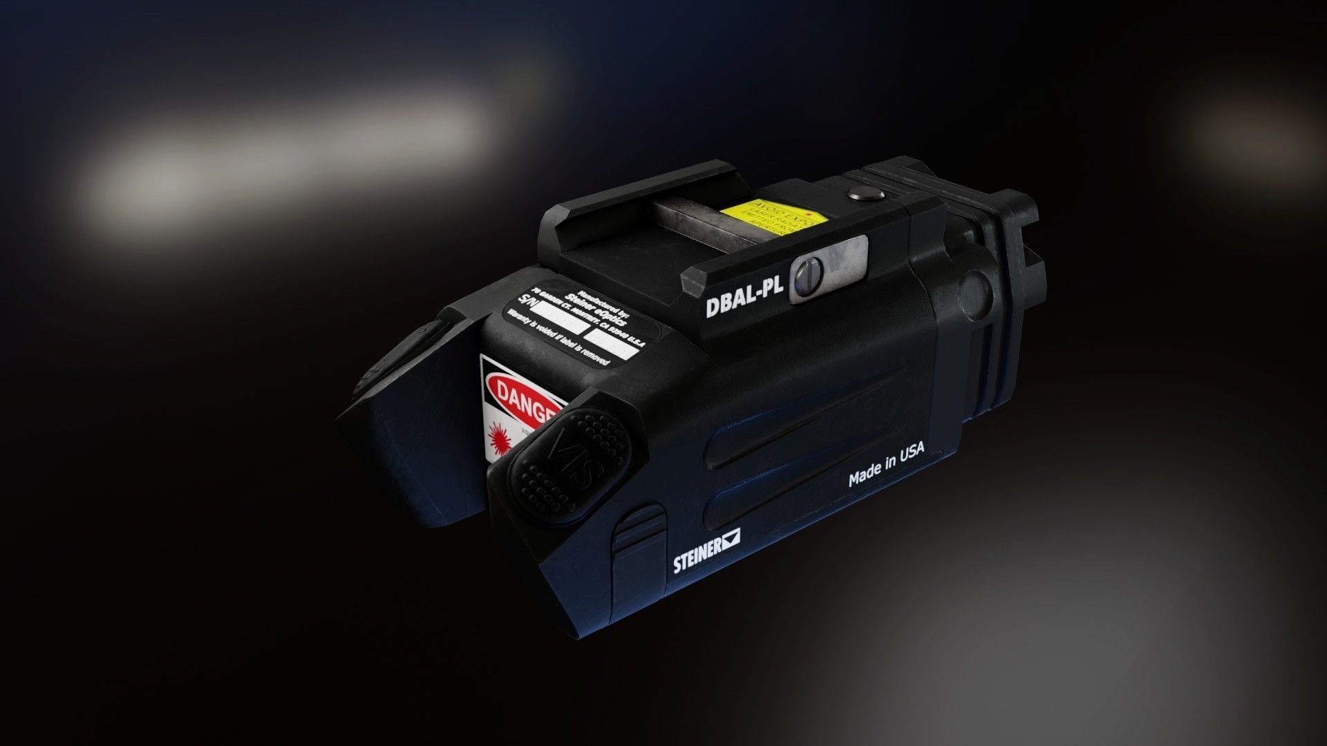 3D model Steiner DBAL-PL laser pistol light VR / AR / low-poly | CGTrader