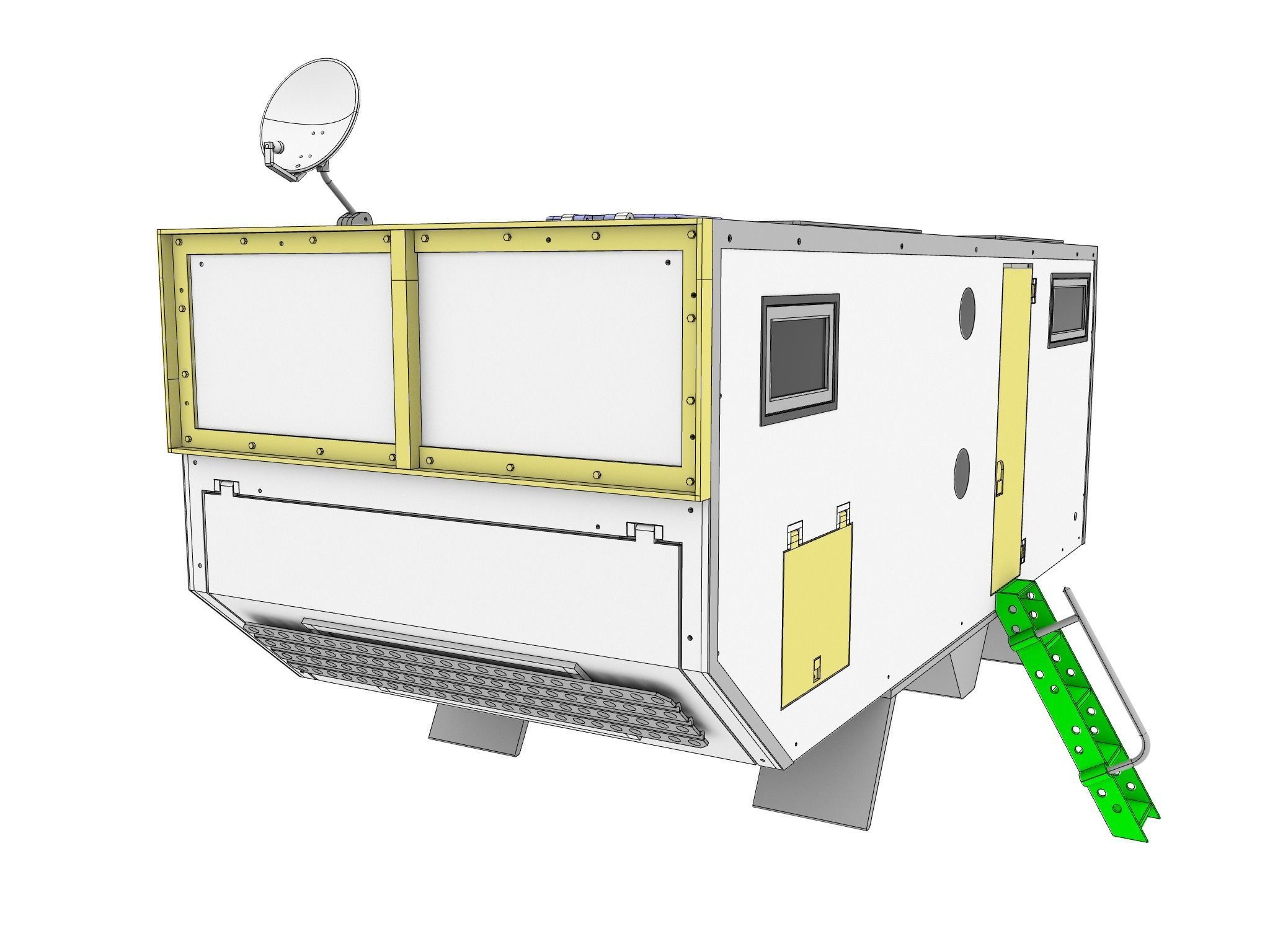 camper model box for RC truck fully 3d printable STL 3D model 3D ...