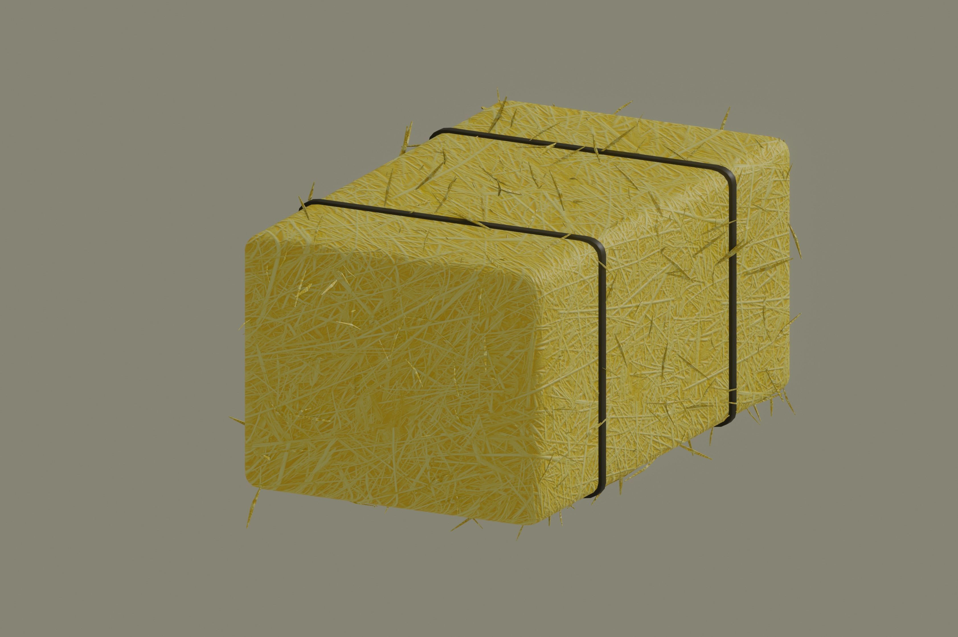 3D model Hay Block VR / AR / low-poly | CGTrader