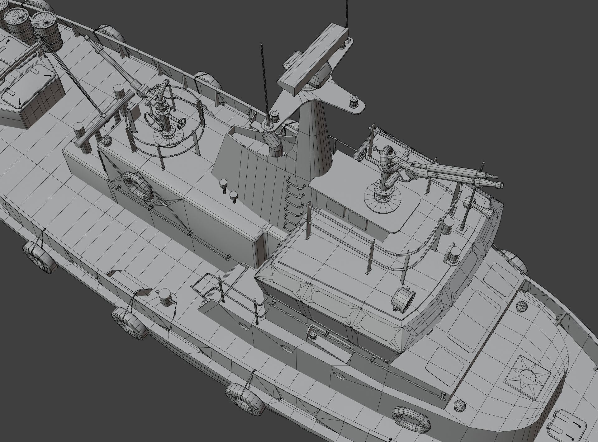 3D model Tugboat Havendienst 4 VR / AR / low-poly | CGTrader
