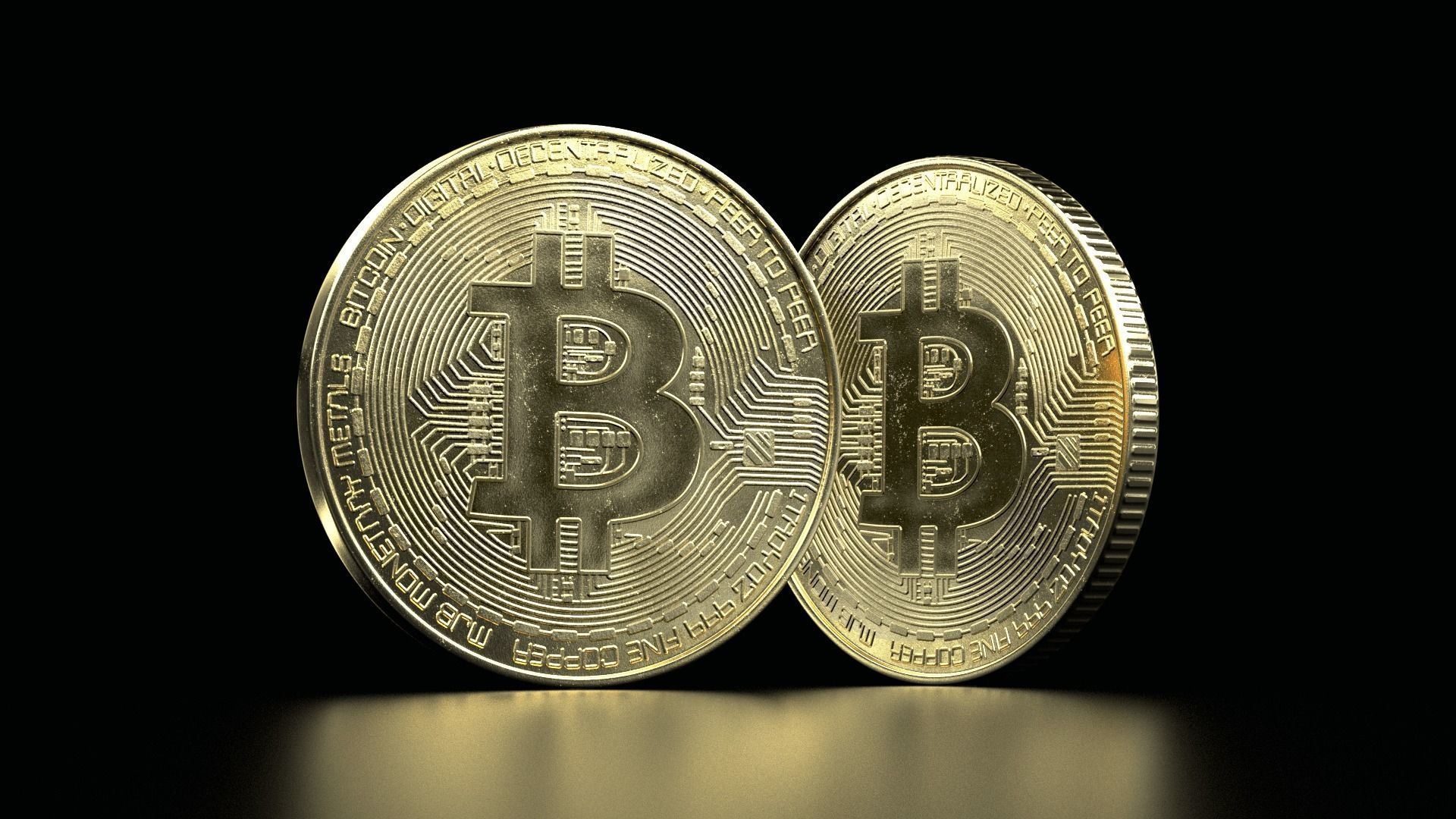 3D model Bitcoin High details 8K PBR VR / AR / low-poly | CGTrader