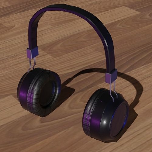 3D model Low poly headphone model VR / AR / low-poly | CGTrader