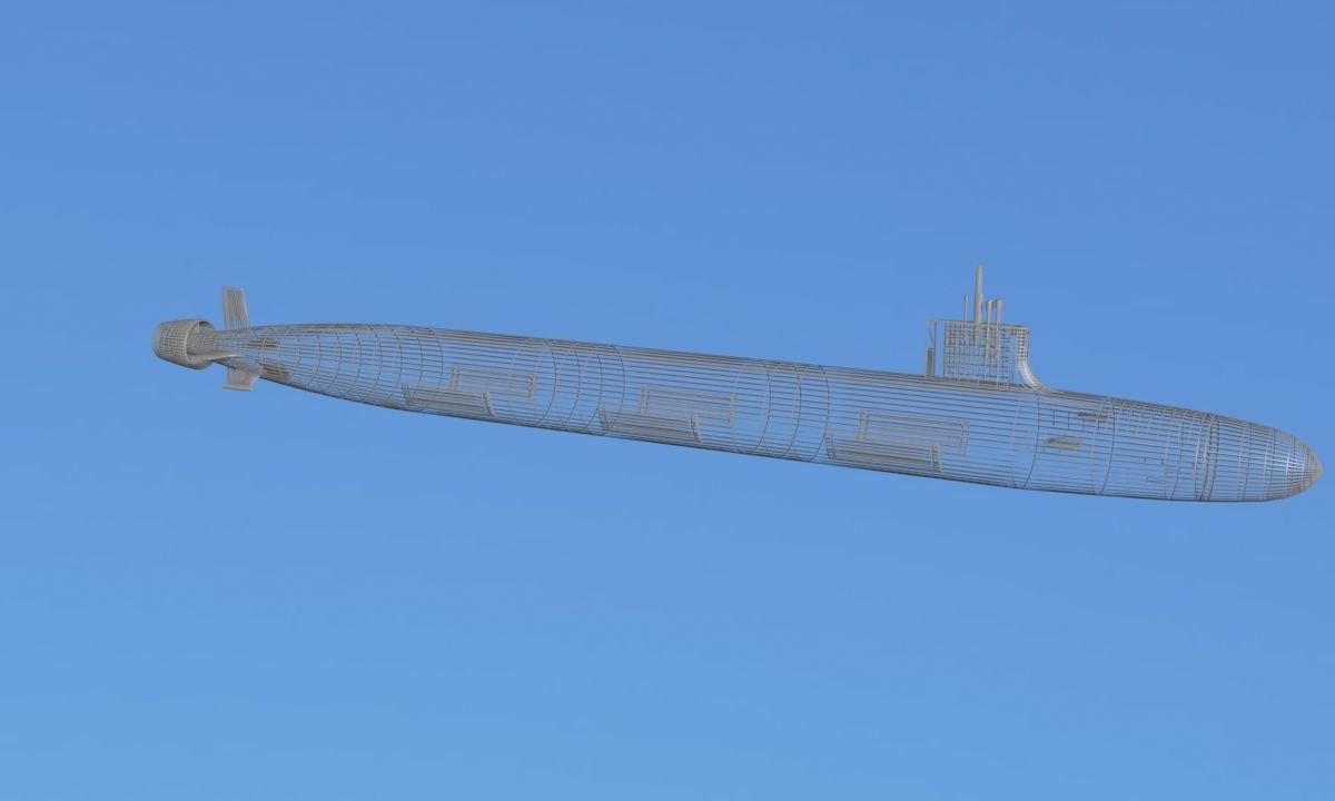 Virginia class SSN 777 USS North Carolina 3D model rigged | CGTrader