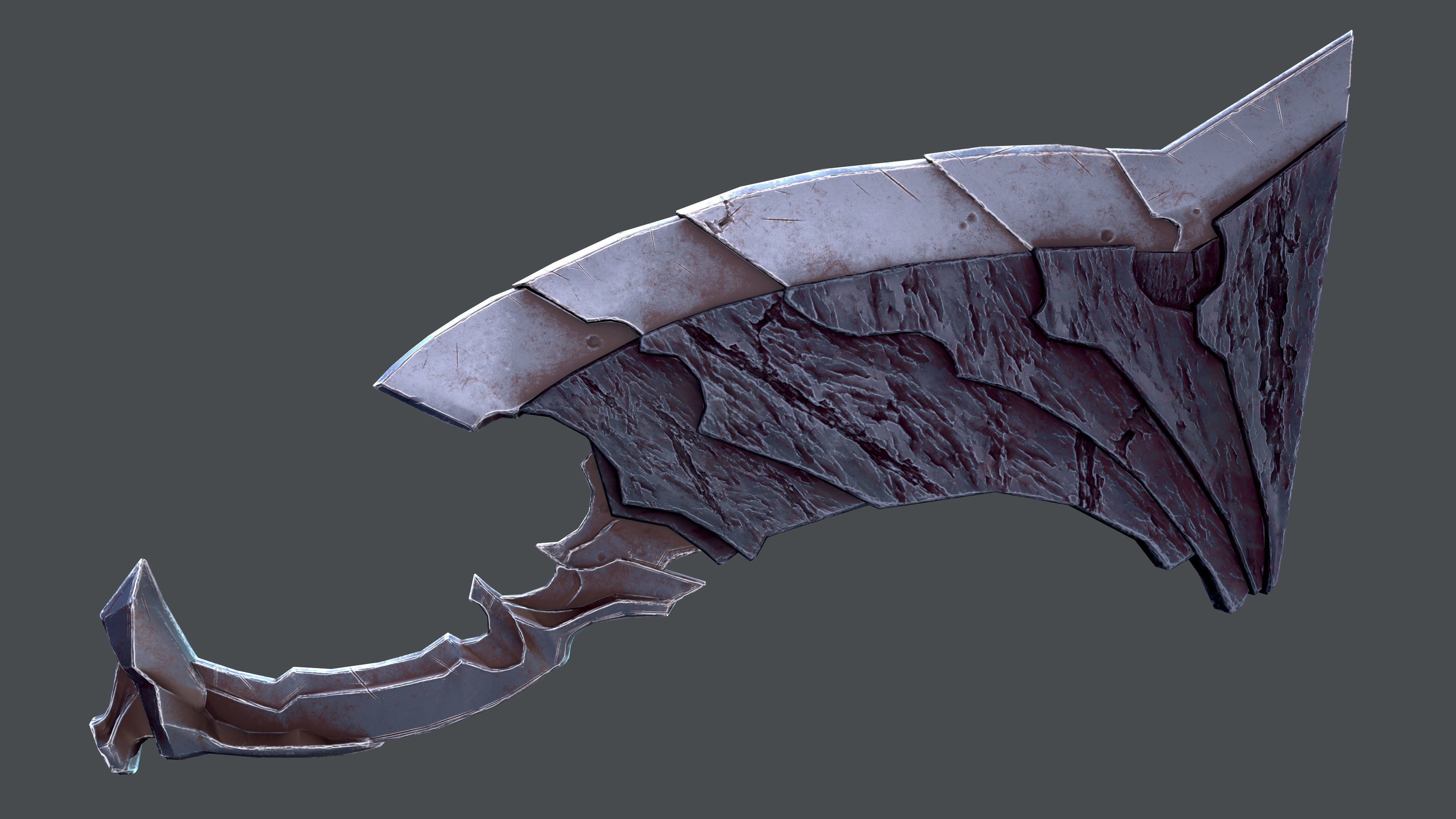 3D model Ancient Cleaver - LowPoly model - Game Ready VR / AR / low ...