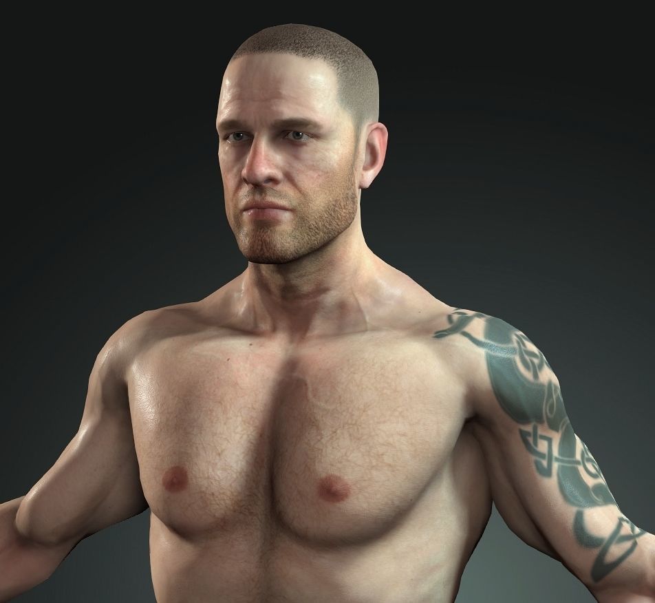 3D model UFC Fighter 2 VR / AR / low-poly | CGTrader