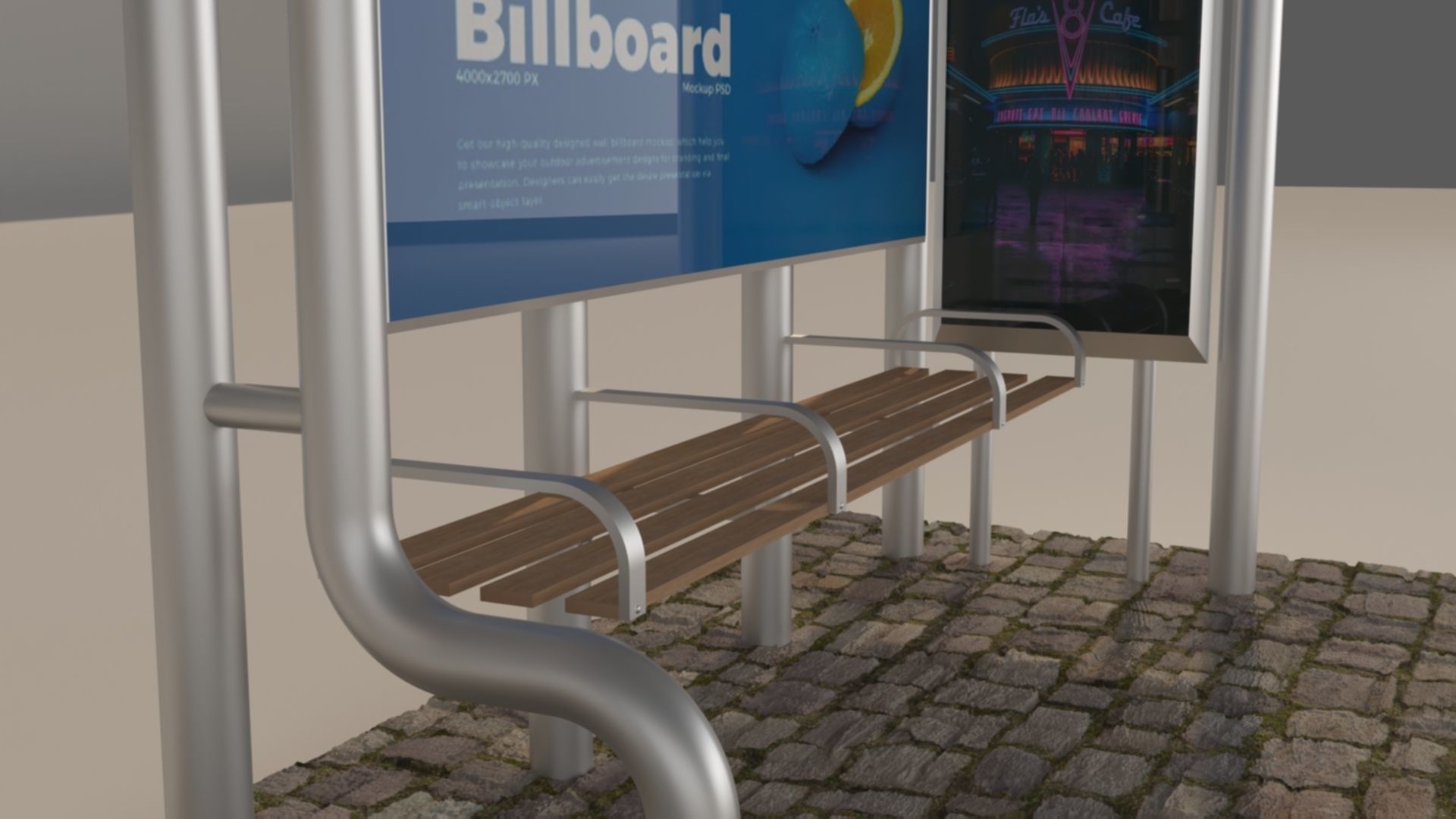 Bus Stop 3D model | CGTrader