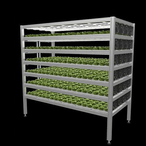 Vertical farm hydroponic 3D model | CGTrader