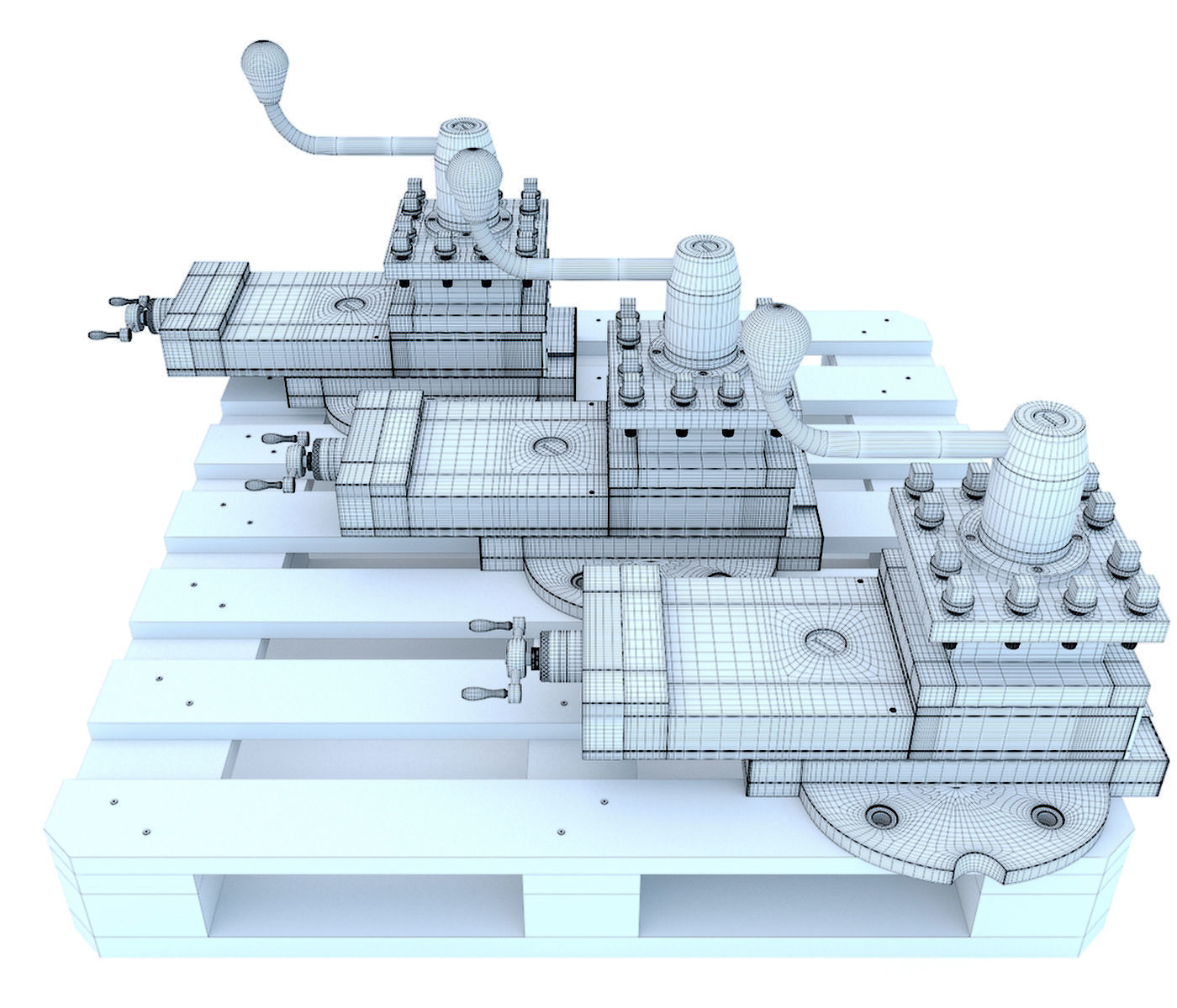 Turning Machine Tool Spare Parts - Collection 1 3D model | CGTrader