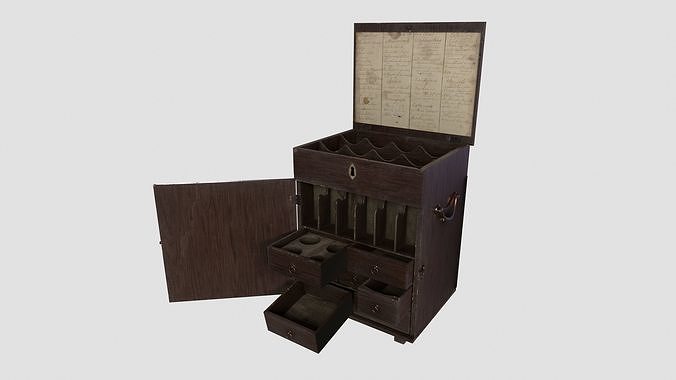 Alchemy cabinet 3D model | CGTrader