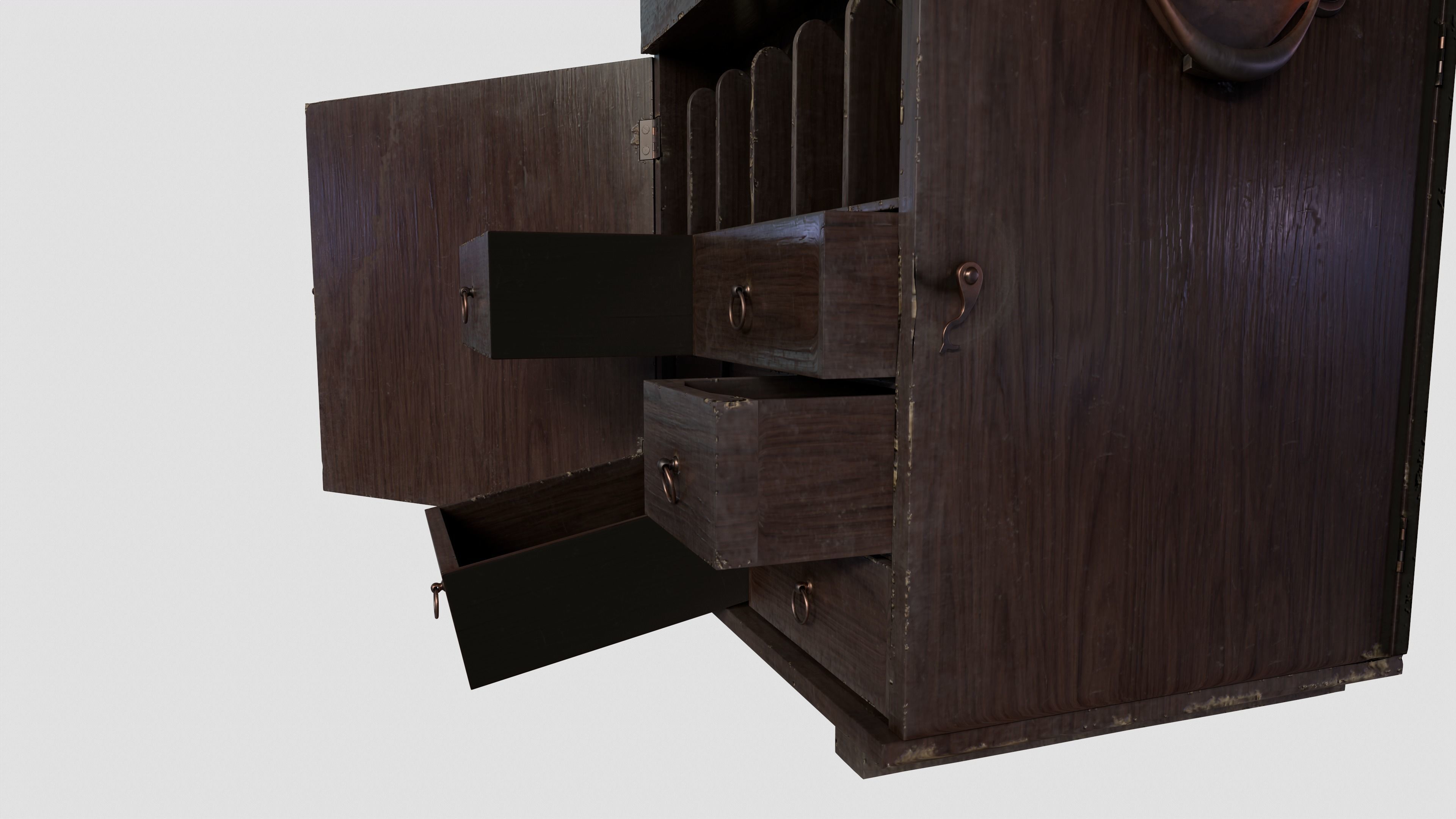 Alchemy cabinet 3D model | CGTrader