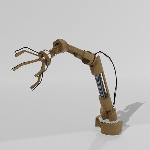 robotic arm free VR / AR / low-poly 3D model animated rigged | CGTrader