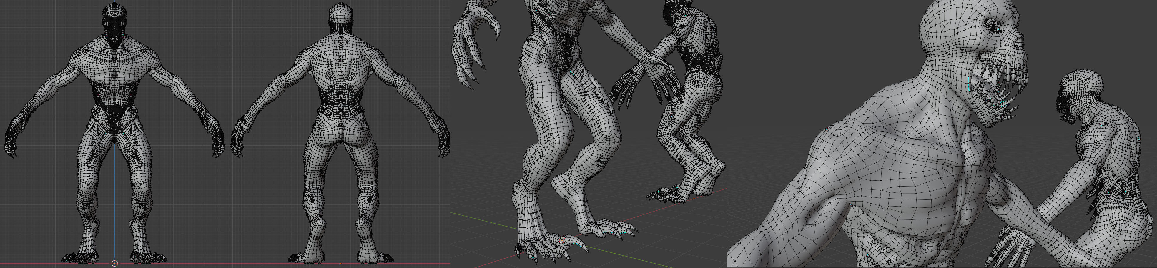 3D model Goul monster VR / AR / low-poly | CGTrader