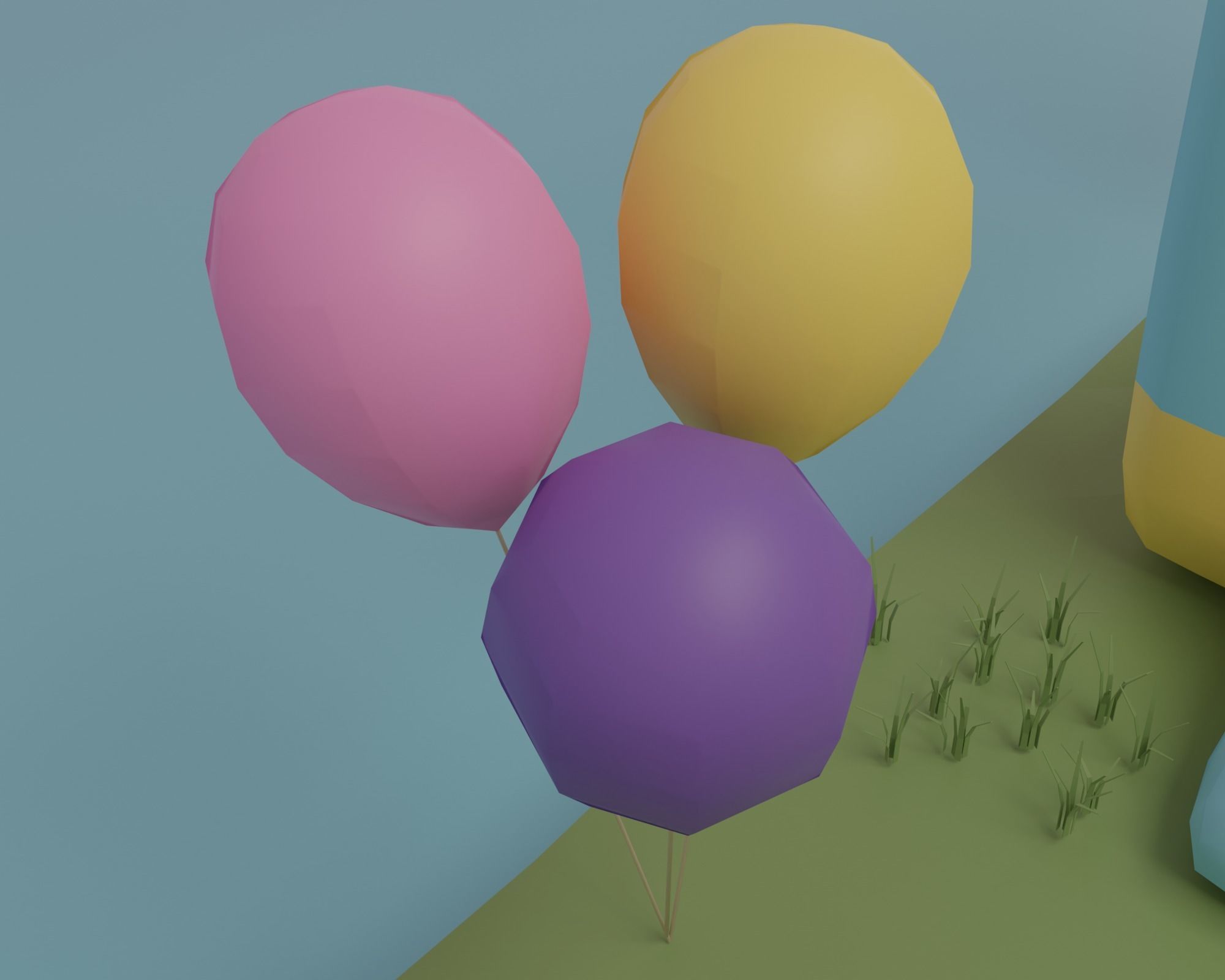 3D model Birthday party VR / AR / low-poly | CGTrader