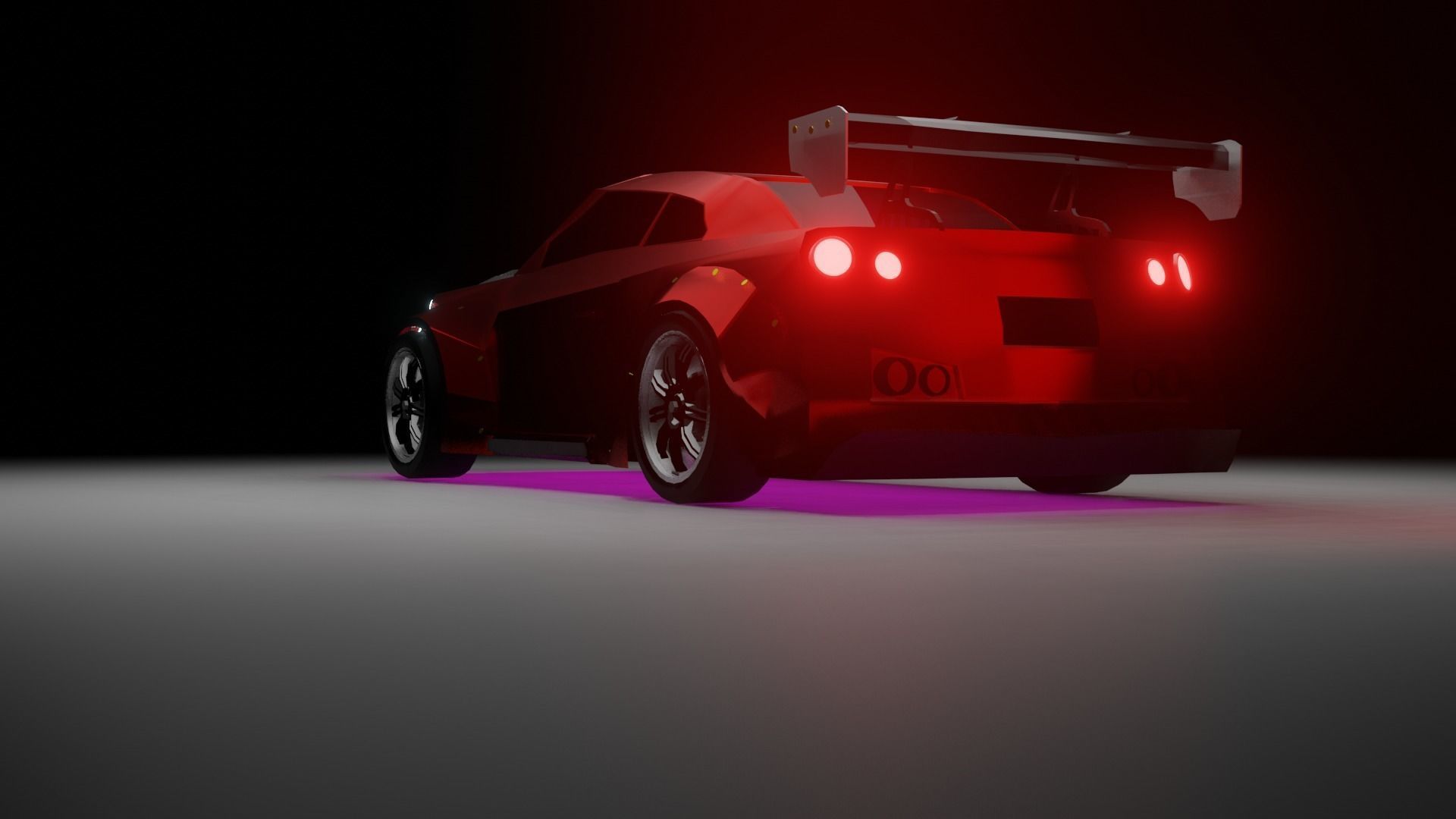 Nissan gtr low poly free VR / AR / low-poly 3D model | CGTrader