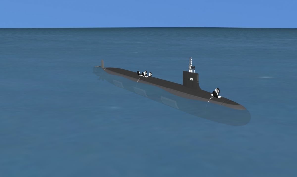 Virginia Class SSGN 802 USS Oklahoma 3D model rigged | CGTrader