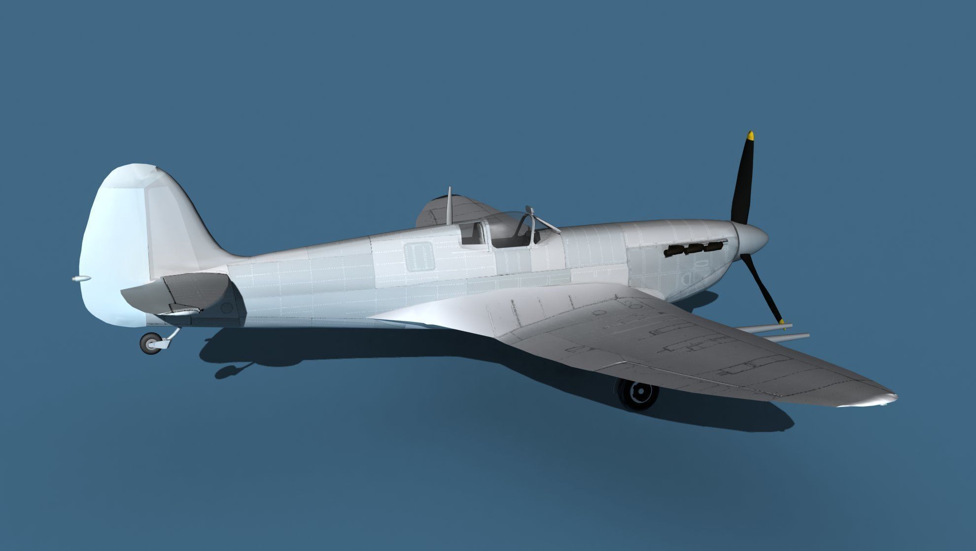 Supermarine Spitfire MkVI V00 3D model animated rigged | CGTrader