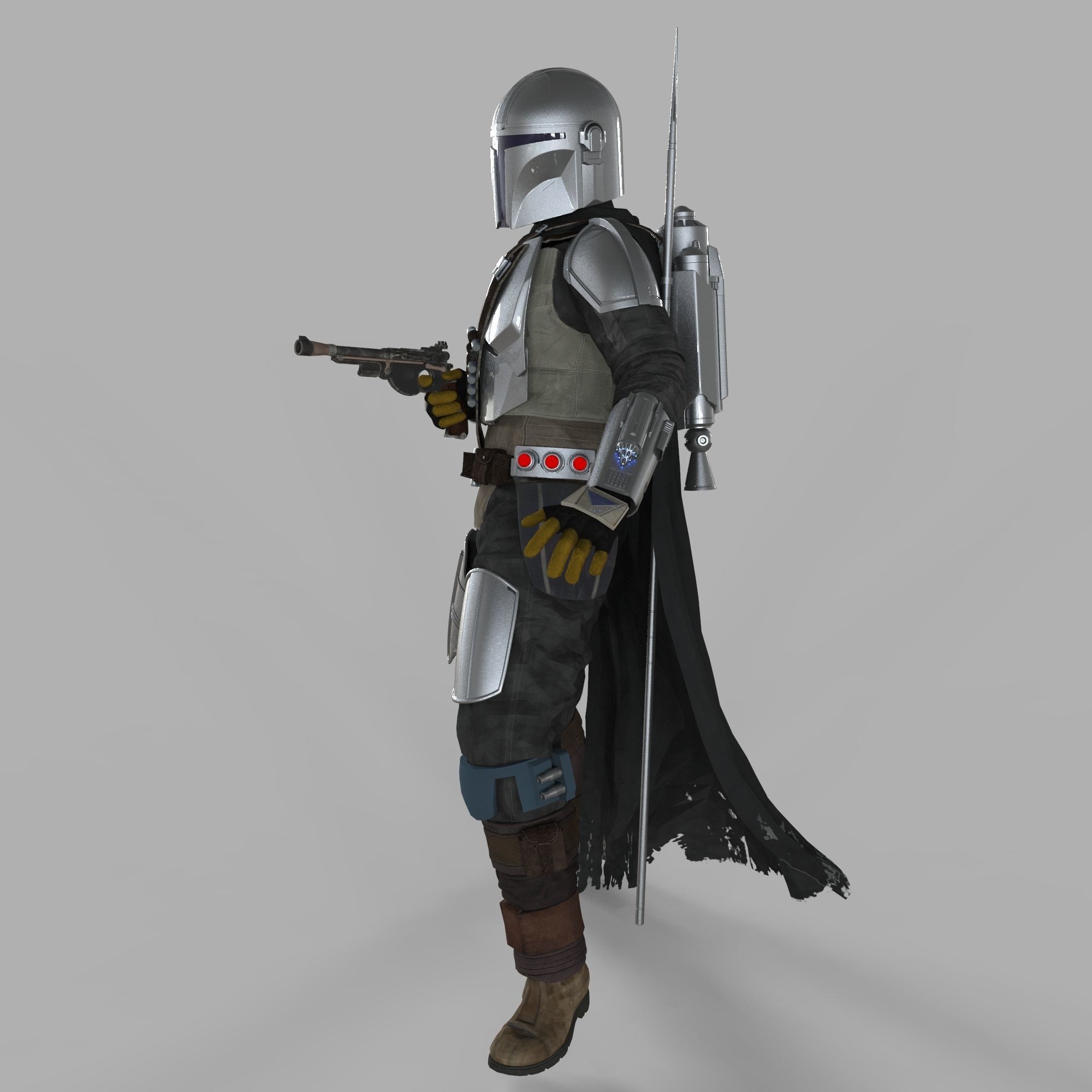 The Mandalorian Season 2 Full Accurate Wearable Beskar Armor 3D model ...