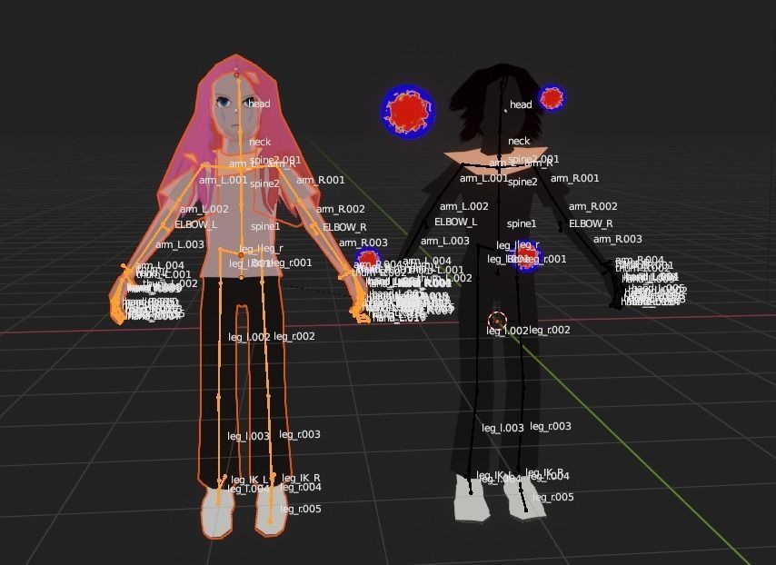 anime models for your RPG game free VR / AR / low-poly 3D model rigged ...