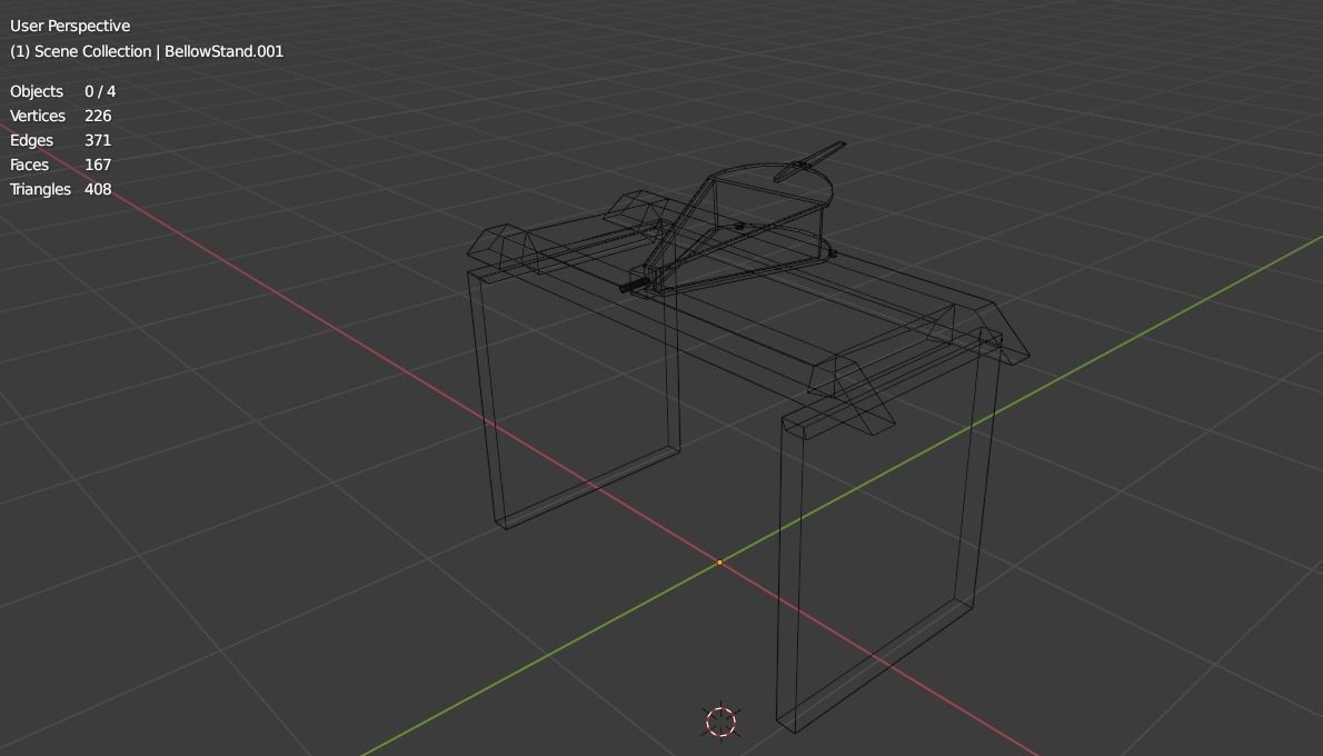 low poly medieval blacksmith bellow free VR / AR / low-poly 3D model ...