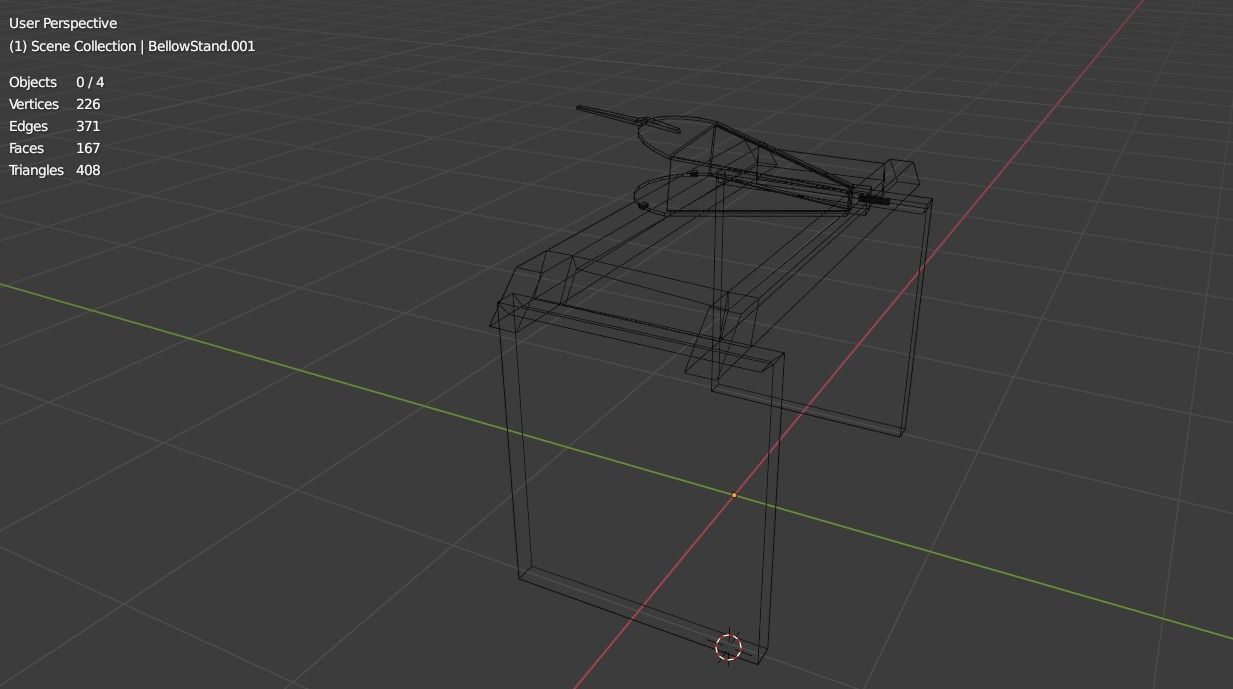 low poly medieval blacksmith bellow free VR / AR / low-poly 3D model ...