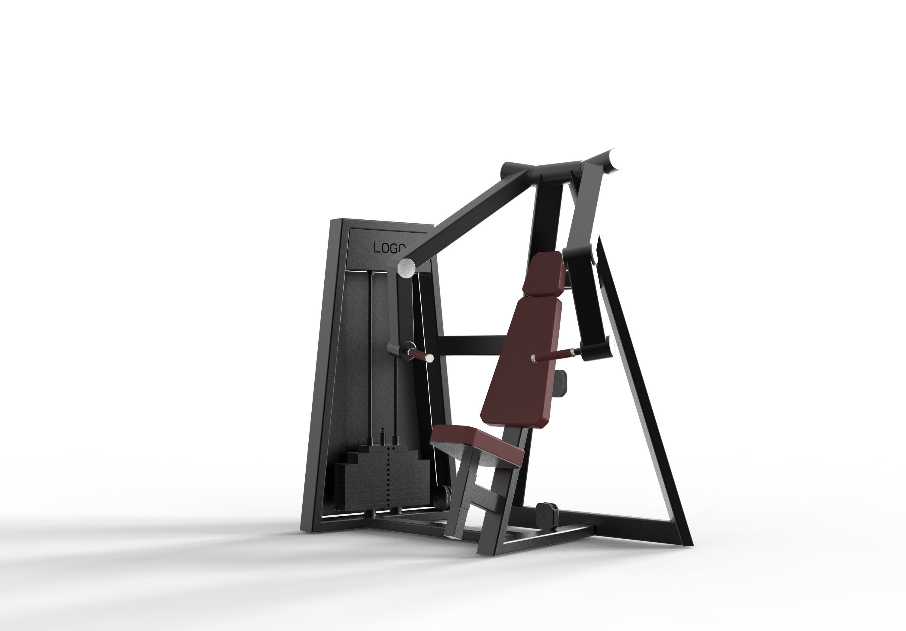 Push chest trainer 3D model | CGTrader
